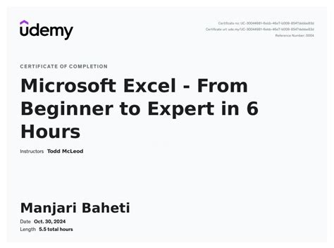 Excel Certification Continuouslearning Dataanalysis Productivity