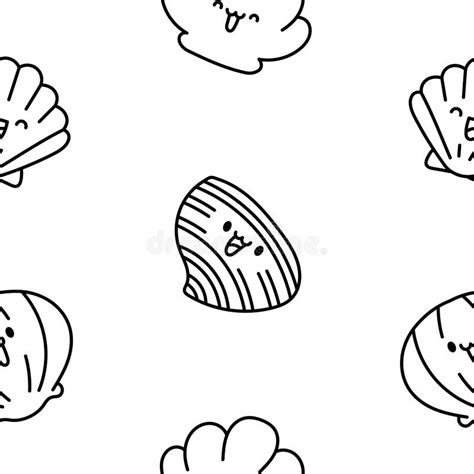 Shell Coloring Page Stock Illustrations 3228 Shell Coloring Page Stock Illustrations Vectors