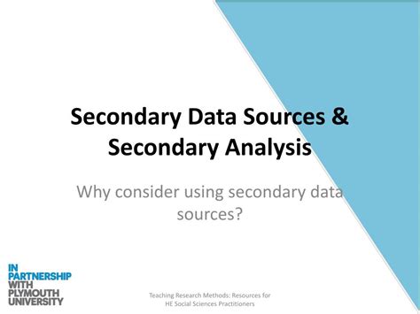 Ppt Secondary Data Sources And Secondary Analysis Powerpoint Presentation Id 6885778