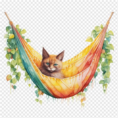 Cat Hammock Png Pngwing