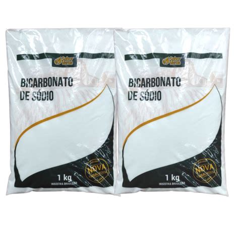 Bicarbonato De Sódio Sabor Verde 3 Pacotes De 1 Kg Nomeloja