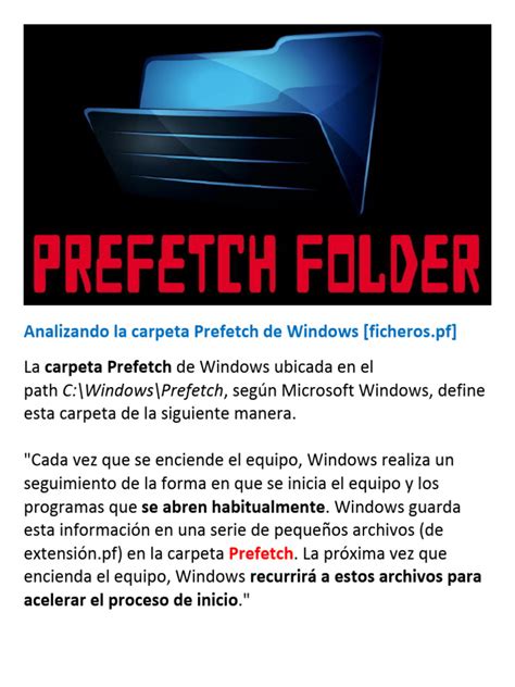 Prefetch Folder Pdf Archivo De Computadora Datos