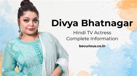 Divya Bhatnagar Biography Wiki Age Height Movies Husband Photos And More Be Curious