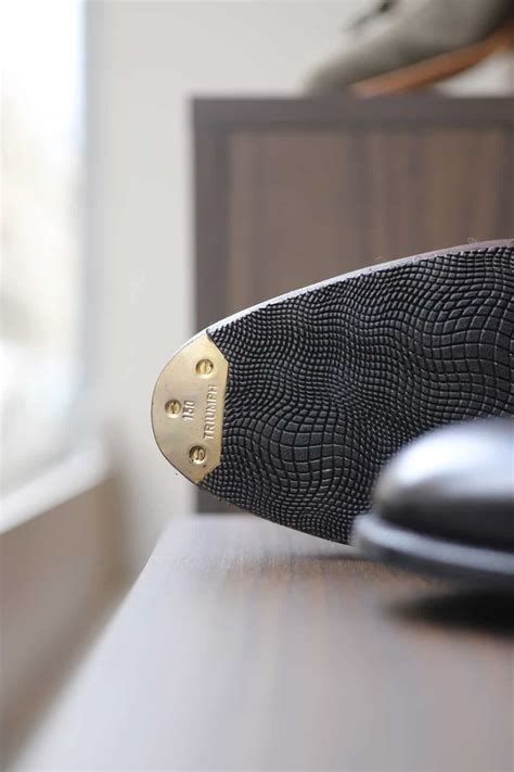 Classical Shoe Sole Vibram And Brass Toe Cap Malfroid