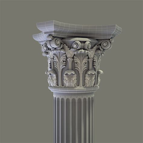 Classical Column C03 3d Model Classical Column C03 3d Model