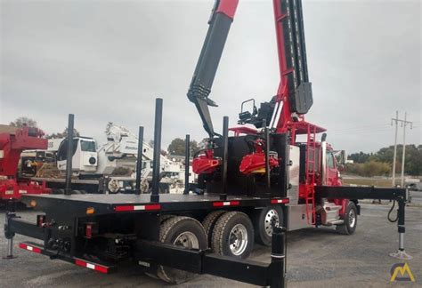Fassi F600se44 10 Story Pallet Fork Wallboard Crane On Western Star