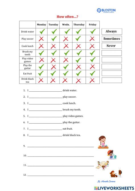 Always Sometim Free Interactive Worksheets 7096502