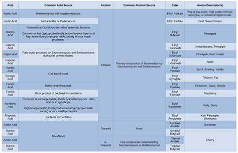 Understanding Esterification Sour Beer Blog