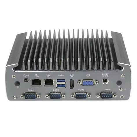 Fanless Industrial Computer Rugged Aluminum Versatile Io