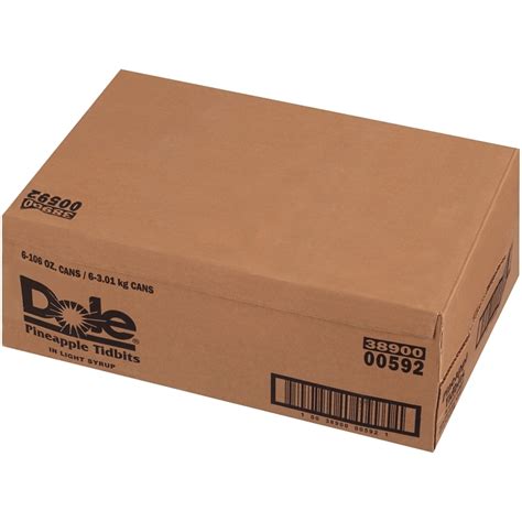 Dole Packaged Dole Pineapple Tidbits In Light Syrup Us Foods Chefstore