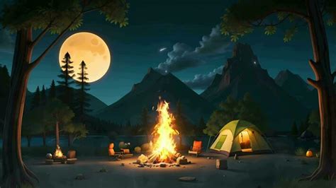 Animated Campfire Stock Video Footage For Free Download