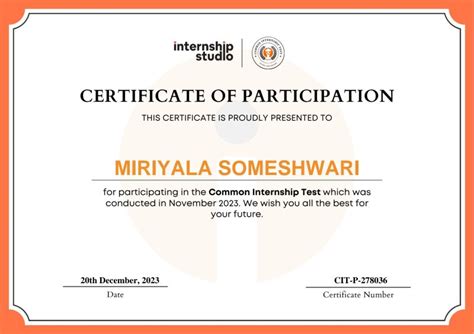 Miriyala Someshwari On Linkedin Fresher Javadeveloper Certification C Java Internshiptest