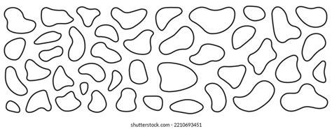 Different Forms Shape Splash Vector Black Stock Vector Royalty Free