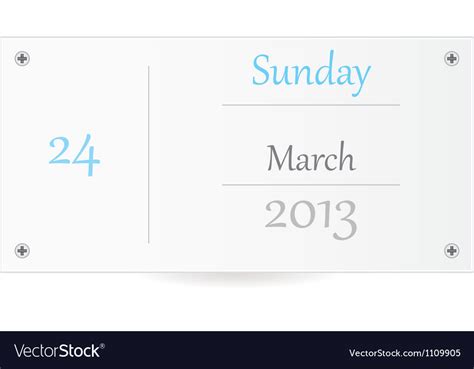 Small Calendar Royalty Free Vector Image Vectorstock