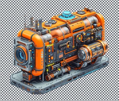 Premium Psd Magnificent Modular Sci Fi Generator Isolated On