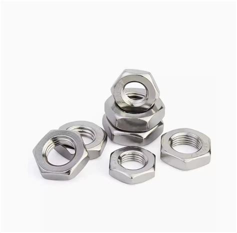 Carbon Steel Small Hexagonal Flat Nut Thin Nut China Din934 Stainless Steel Nut And Metric