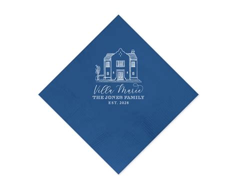 At Home Collection Custom Vacation Home Drawing Napkins 30