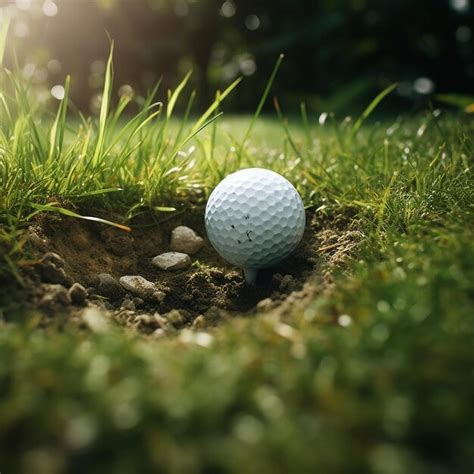 Premium Photo 3d Rendered Close Up Realistic Image Of A Golf Ball On Grassy Ground Near To Cup