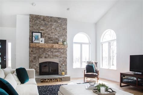 Contemporary Stone Veneer Fireplace Ideas For Modern Designs
