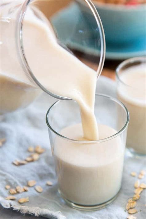 Non Dairy Milk Preparation Homemade Oat Milk Preparation Diy Oat