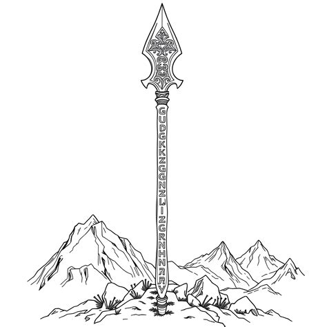 Best Spear Coloring Pages Free Printable Pdf