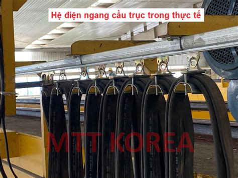 Ray Trượt C Cầu Trục Con Lăn Treo Cáp điện Cầu Trục Hàn Quốc Chính Hãng