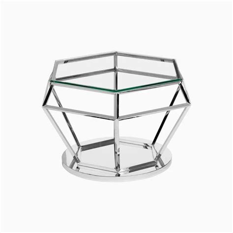 Square Stainless Steel Hexagonal Silver Coffee Table At ₹ 10500piece