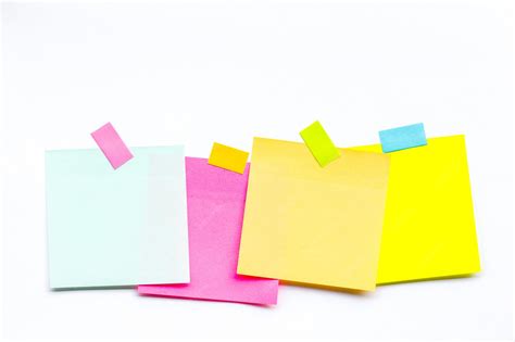 Premium Photo Abstract Empty Sticky Note Isolated On White Background