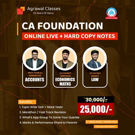 Ca Foundation Online Classes Agrawal Classes
