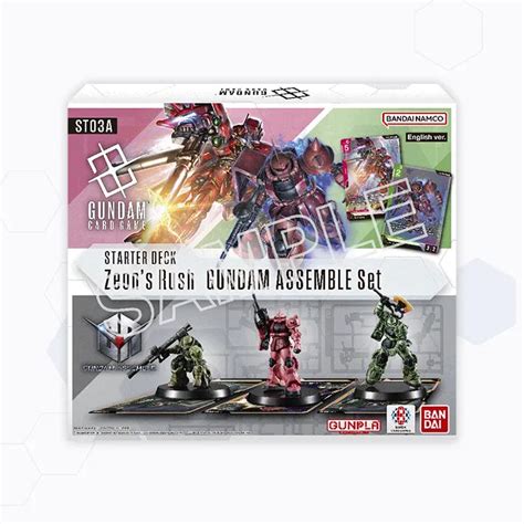 Gundam Card Game Starter Deck Assemble Set 03 Zeons Rush [st03a] Double Infinity Gaming