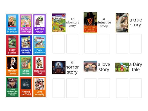fun library matching books group sort
