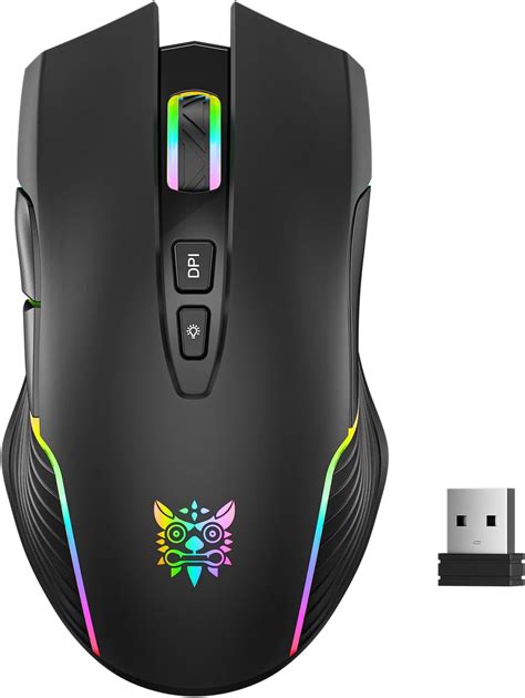 Onitoon Wireless Gaming Mouse 2 4ghz Connection 5 Rgb Backlit Modes