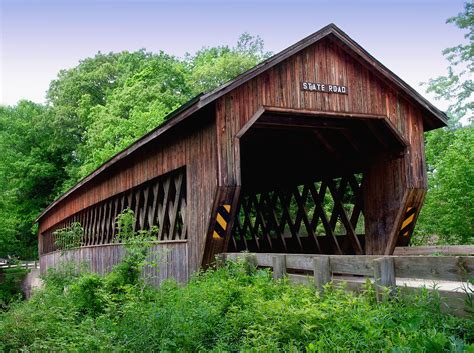 File State Road Covered Bridge Us Oh  Wikimedia Commons