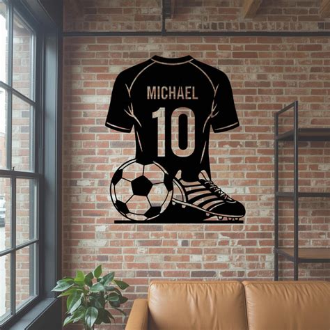 Custom Football Player Metal Sign Personalized Football Player Name
