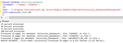 Sql Server Database Backupsfulllogdifferentialfile And Filegroup