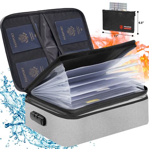 Fireproof Document Bag With Lock And Money Bagaccordion File