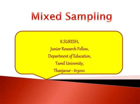Mixed Sampling Method Pptx