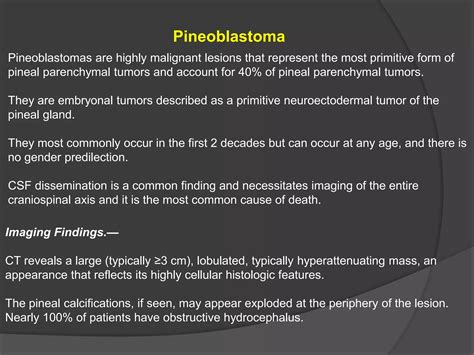 Pineal Region Masses Radiology Pptx