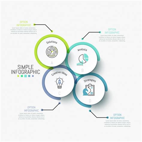 Simple Infographic Design Template Premium Vector