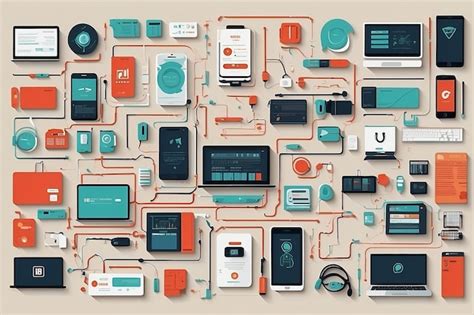 Premium Photo Cloud Computing Concept On Different Electronic Devices