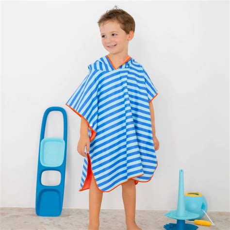 Ocean And Orange Beach Poncho Quut