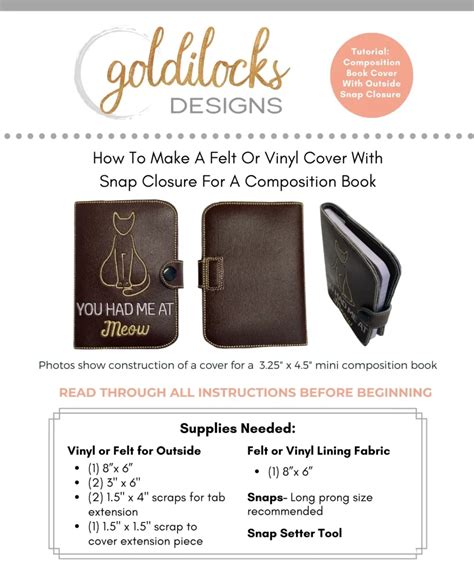 Tutorial How To Make A Mini Composition Book Cover With An Outside