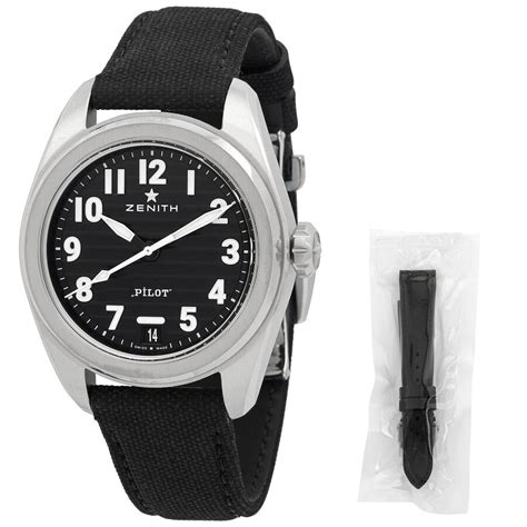 Zenith Pilot Automatic Black Dial Mens Watch 034000362021i001