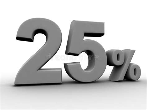 Sale Promotion Text 25 Percent Off Stock Illustration Illustration Of