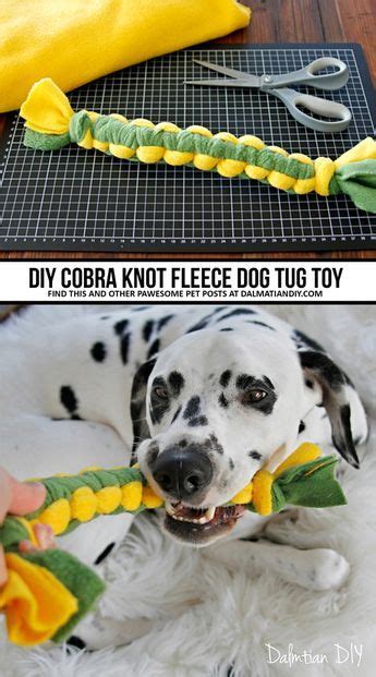 Diy Cobra Knot Woven Fleece Dog Tug Toy Dalmatian Diy Best Dog Toys