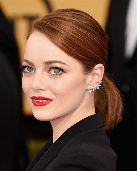 Emma Stone Fake Freckles Weird Beauty Trend Hair Color Auburn