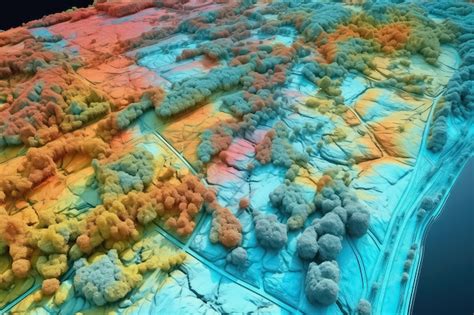premium ai image gis product made after processing aerial pictures