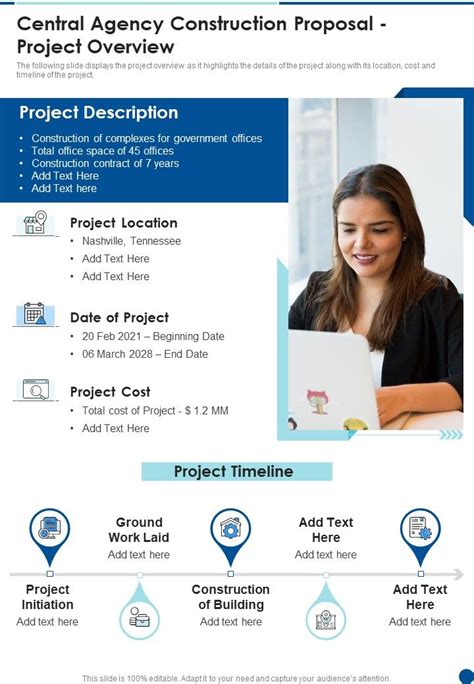 Central Agency Construction Proposal Project Overview One Pager Sample Exam