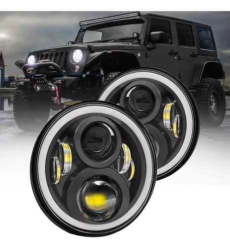 Farol Angel Eye 7 Polegadas Asx Moto Caminhão Fusca Jeep Frete Grátis