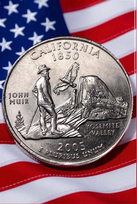 2005 P And D California State Quarter Circulated Us Mint 25c Coin